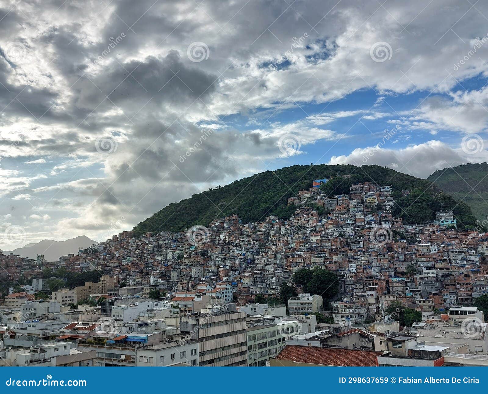 Panoramic View of the Favela in Río De Janeiro, Brasil Stock Image ...