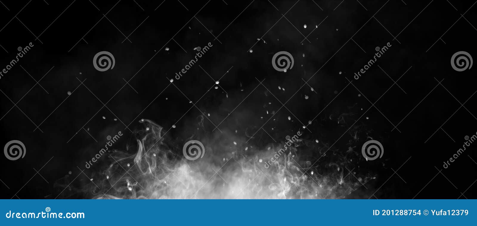 Panoramic View Fire on Isolated Background. Perfect Explosion Effect ...