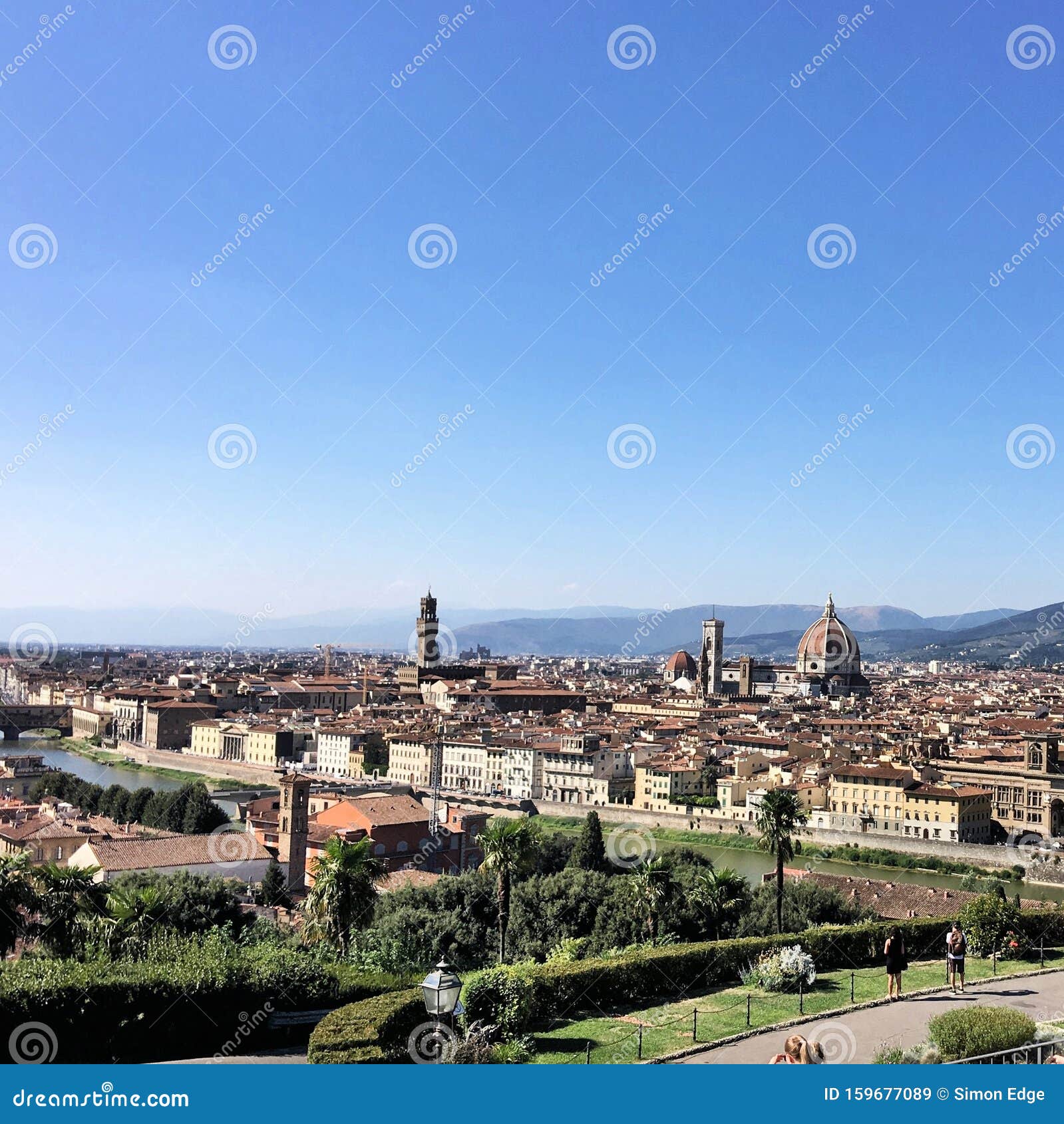 A Panoramic View of Florence Stock Image - Image of firenze, tuscany ...