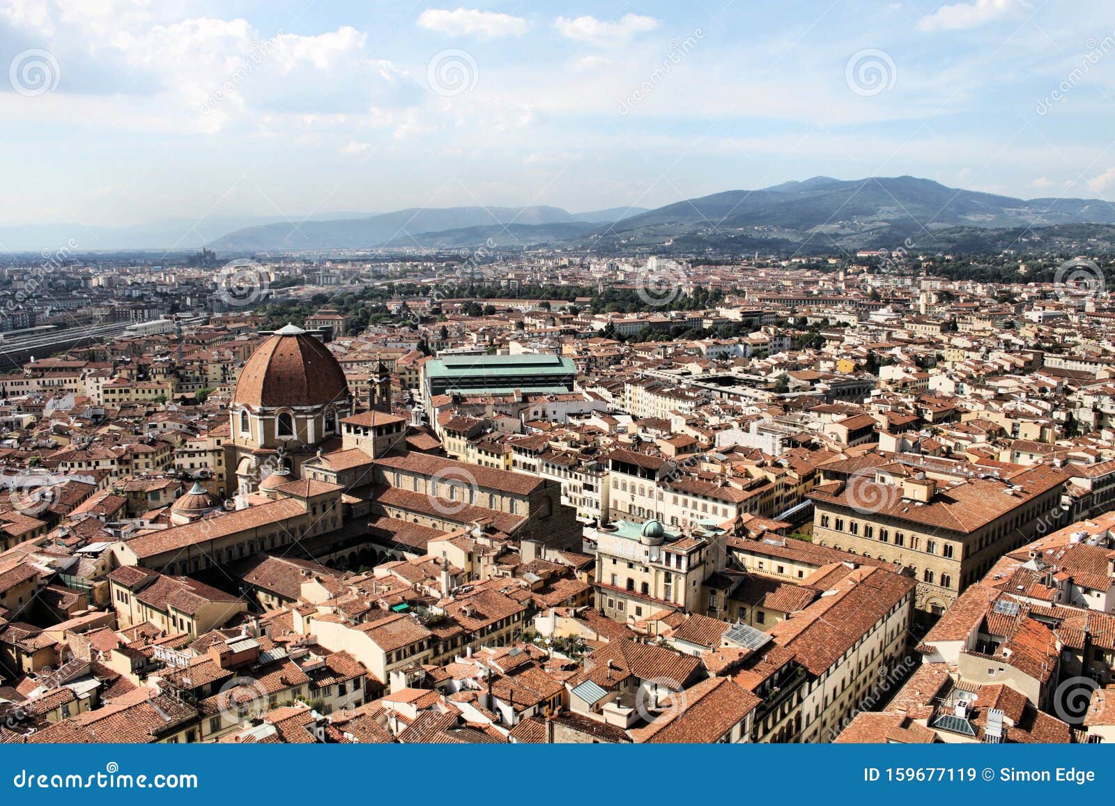 A Panoramic View of Florence Stock Image - Image of firenze, tuscany ...