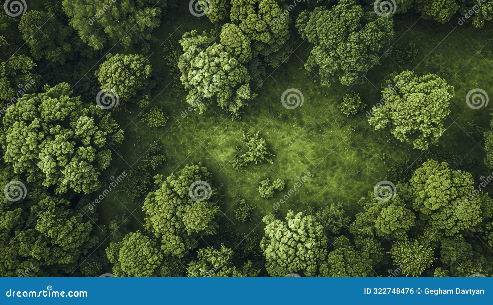 Panoramic View of a Green Landscape, Aerial View of a Green Landscape ...