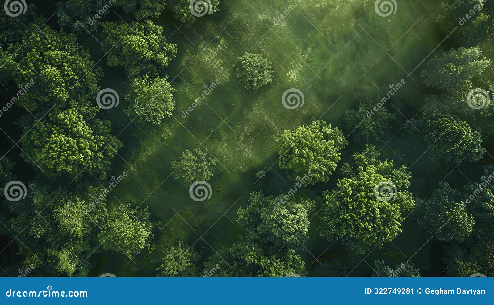Panoramic View of a Green Landscape, Aerial View of a Green Landscape ...