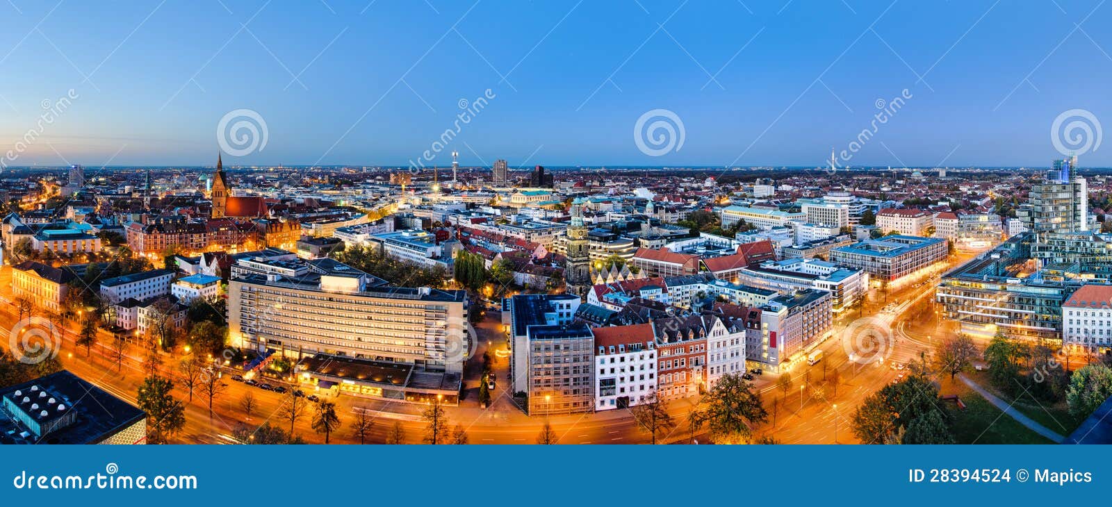 Panoramic View of Hannover, Germany Stock Photo - Image of deutschland ...