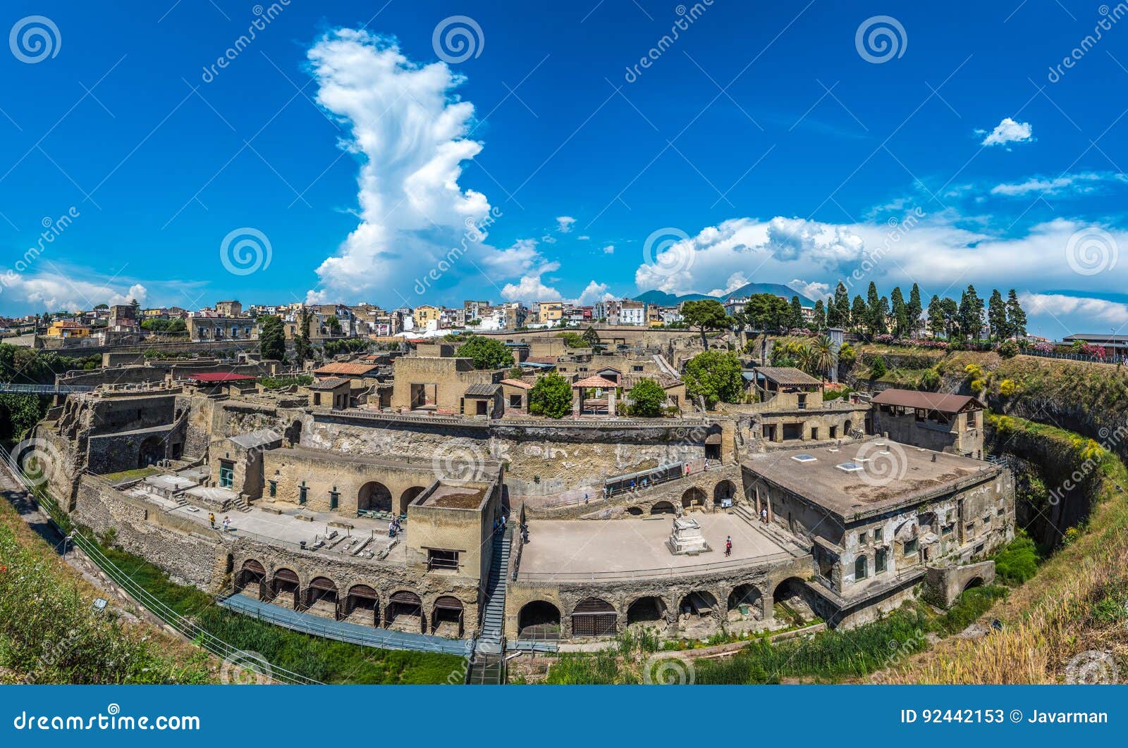 Herculaneum, Ancient Roman Town. Insula Living House, Ercolano, Italy ...