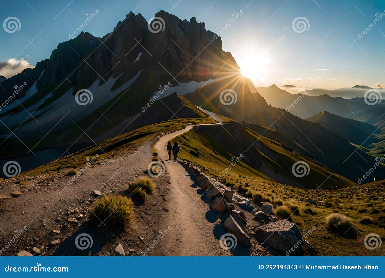 A Panoramic View from Hikers To the Summit of a Remote Mountain Peak ...