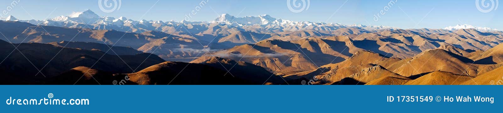 Panoramic View of Himalayas Stock Image - Image of adventure, himalayan ...