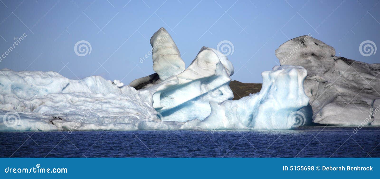 Panoramic View of Iceberg Shapes Stock Photo - Image of iced ...