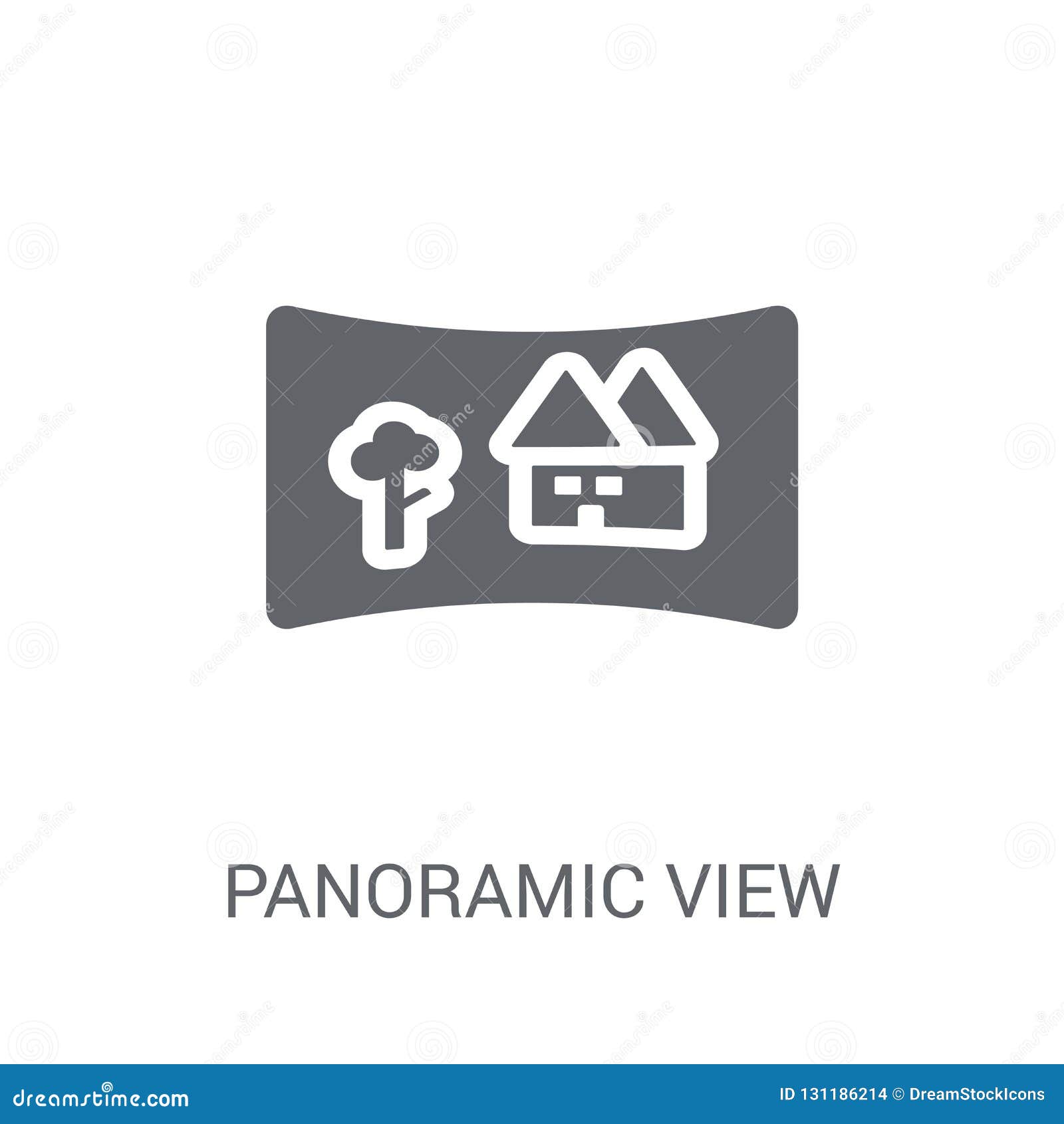 Panoramic View Icon. Trendy Panoramic View Logo Concept on White Stock ...