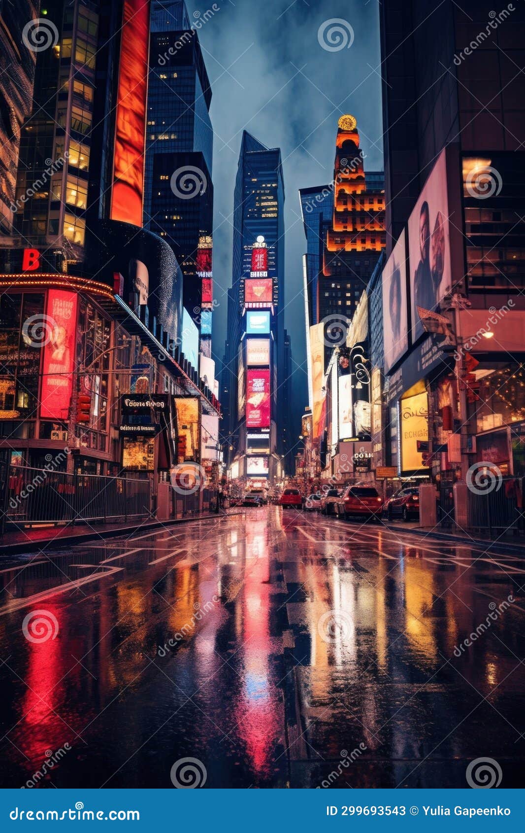 A Panoramic View with the Iconic Ball Drop and Bright Lights Welcoming ...