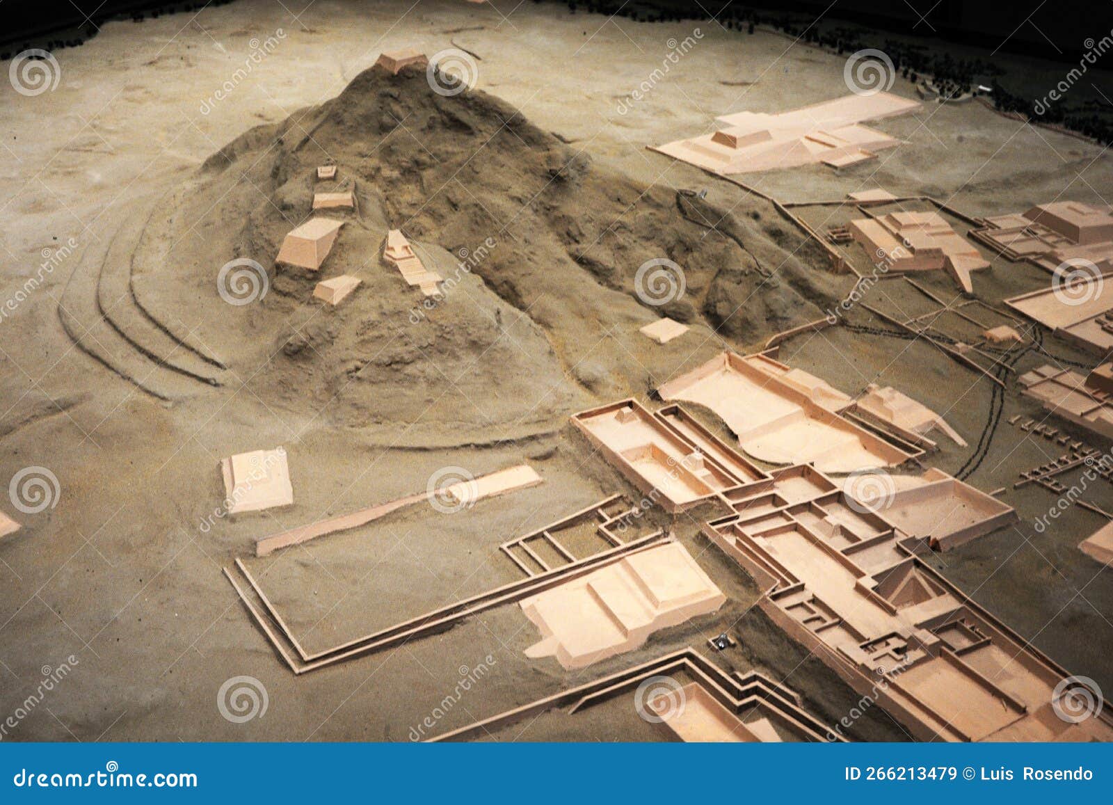 View of an Imposing Pyramid of the Archaeological Center of Tucume in ...