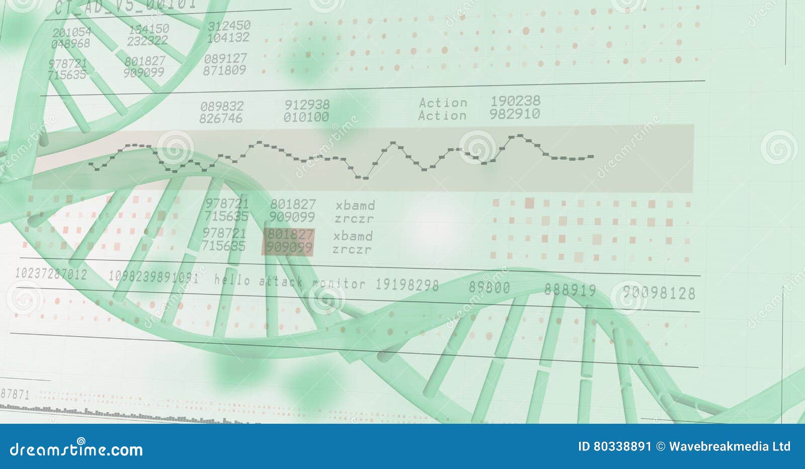 Panoramic View of Information Data Stock Illustration - Illustration of ...