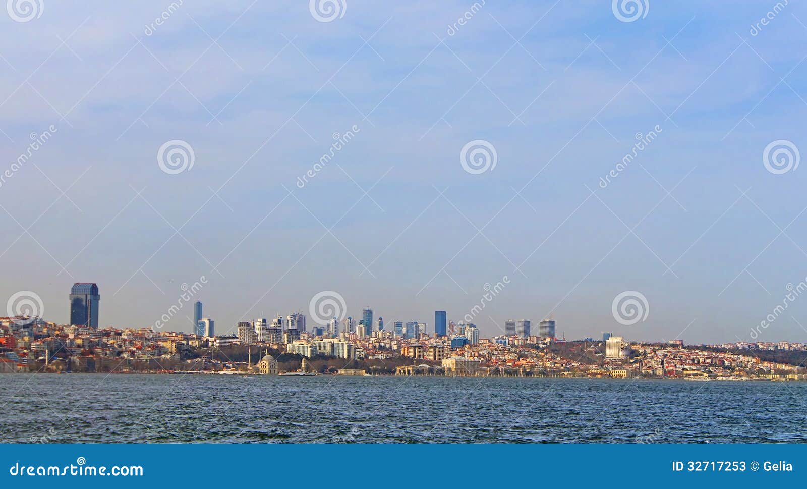 Panoramic View of Istanbul, Bosphorus Stock Image - Image of ...