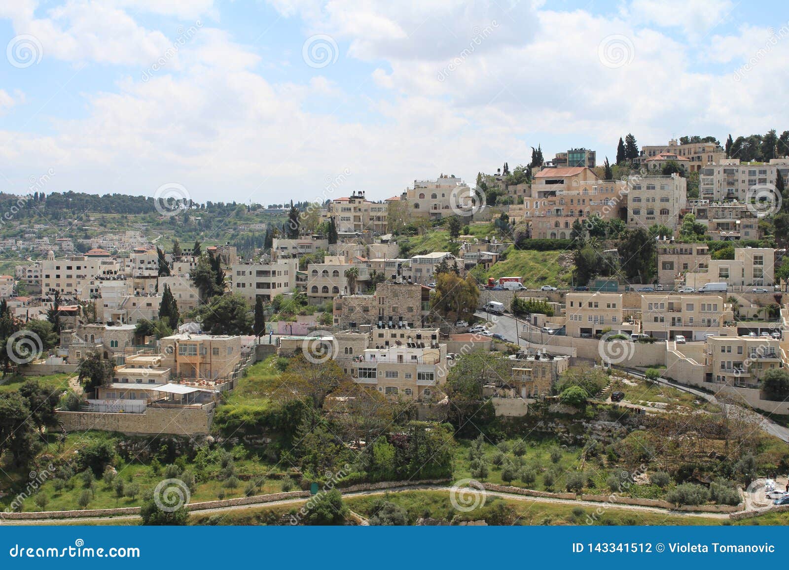 Panoramic View on Jerusalem, Israel Stock Photo - Image of pilgrim ...