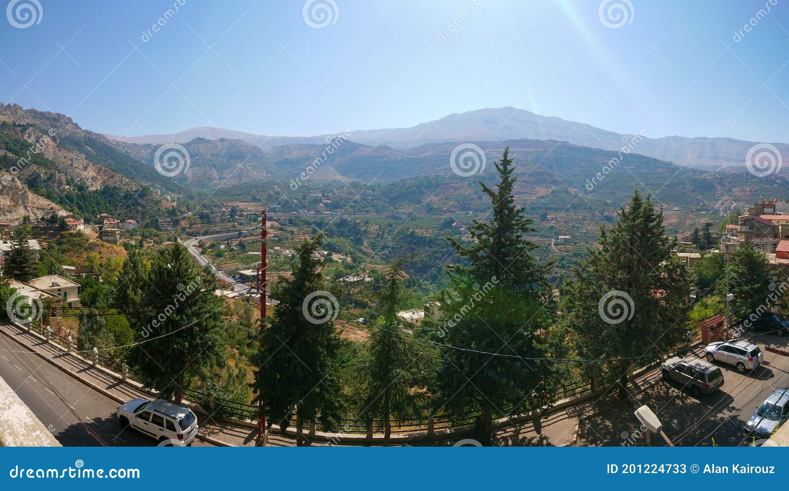 Panoramic View the Kadisha Valley from Bcharre Stock Image - Image of ...