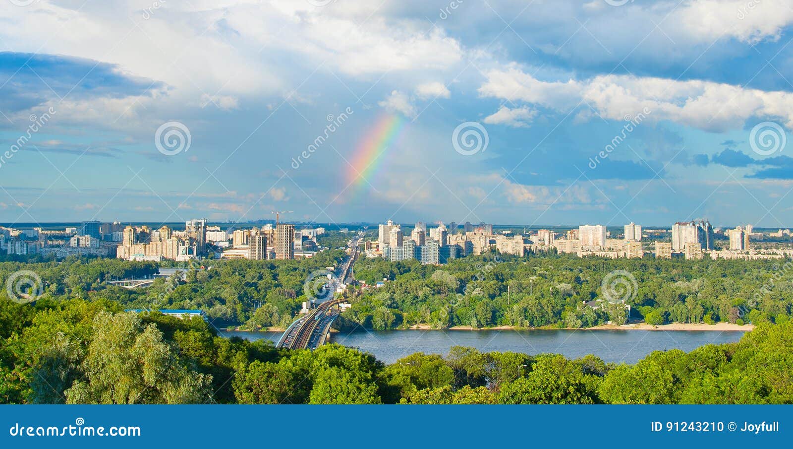Panoramic View of Kiev, Ukraine Stock Photo - Image of exterior, metro ...