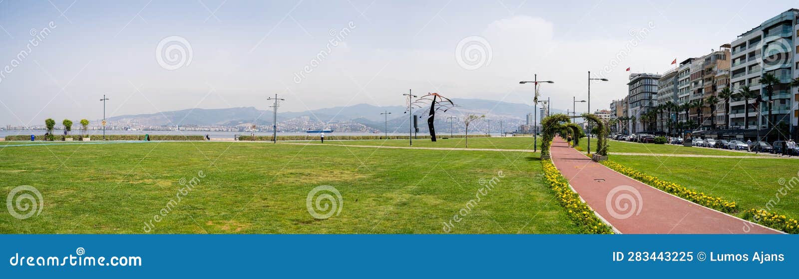 Panoramic View of Kordon Coast in Alsancak District. Editorial Image ...