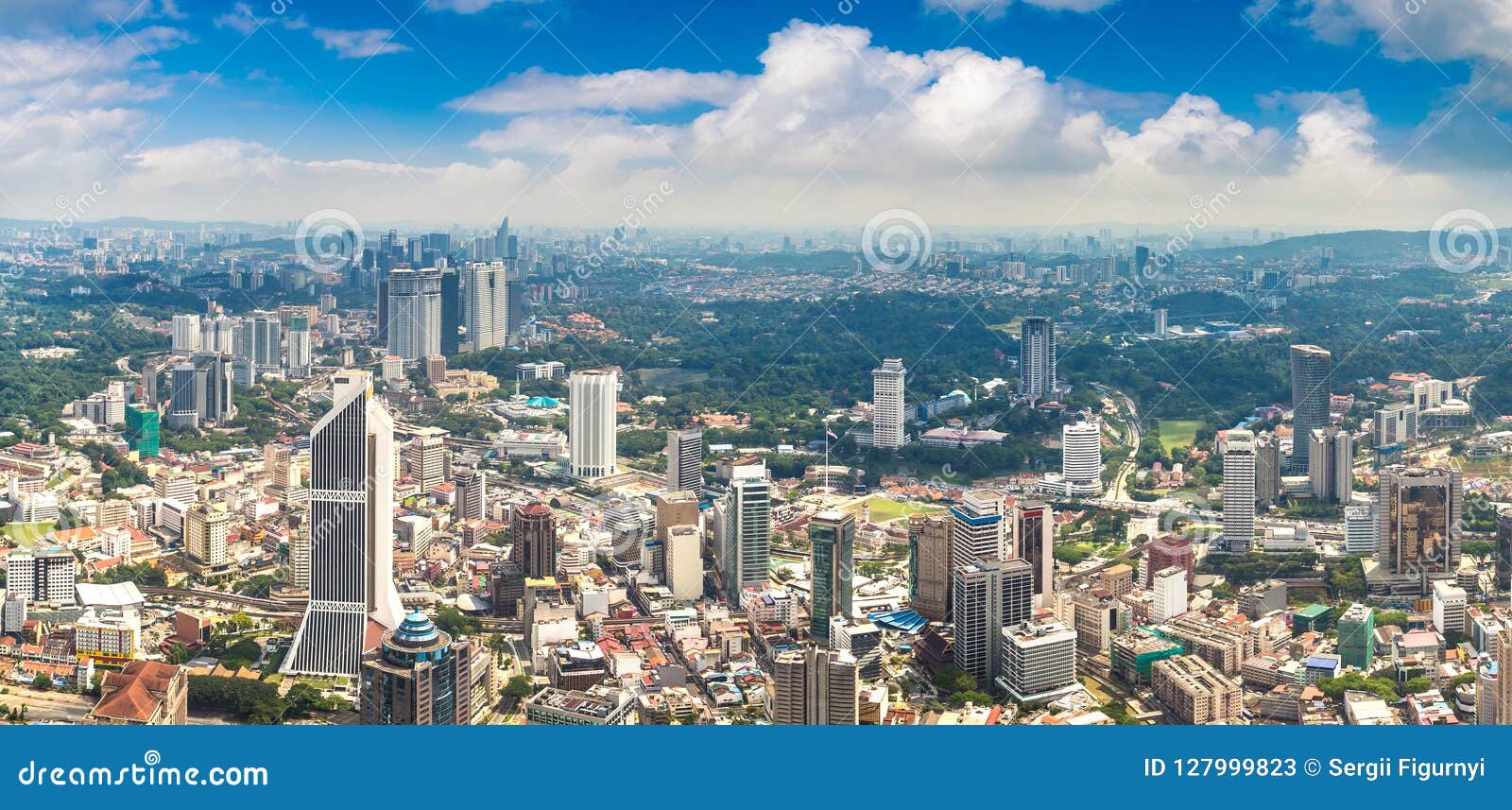 Panoramic View of Kuala Lumpur Stock Image - Image of skyscraper, scape ...