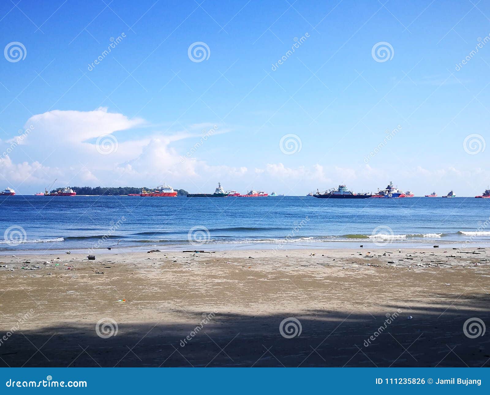 Beach editorial photo. Image of panoramic, beach, labuan - 111235826