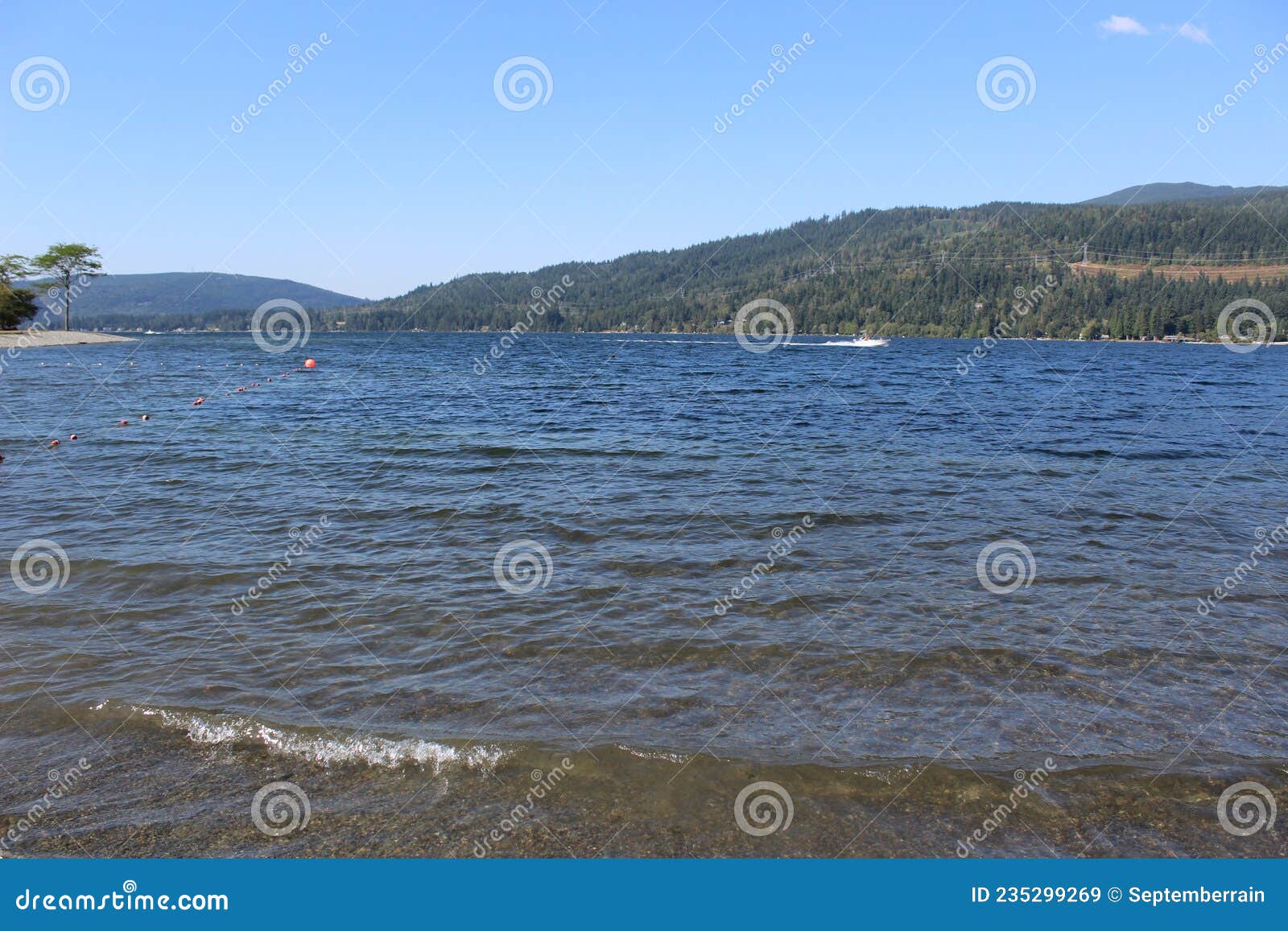 A Panoramic View of Lake Whatcom and Northshore Stock Image - Image of ...