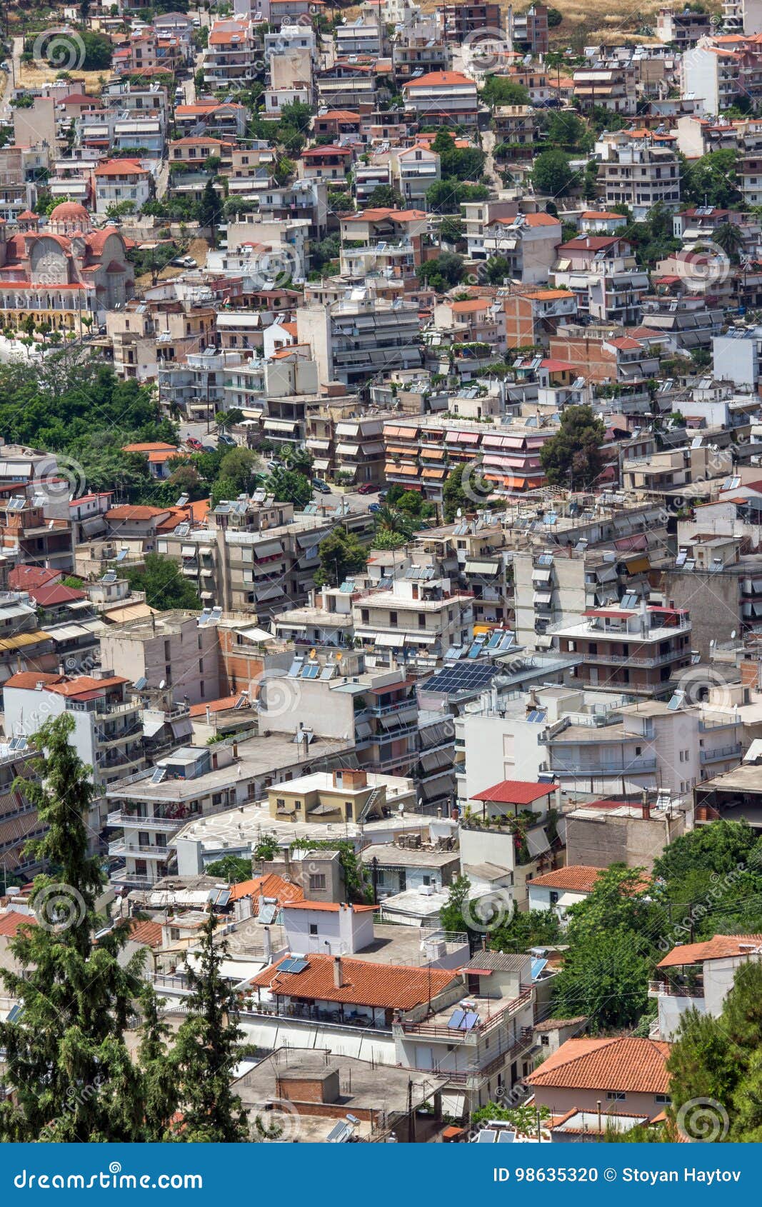 Panoramic View of Lamia City, Greece Stock Photo - Image of museum ...