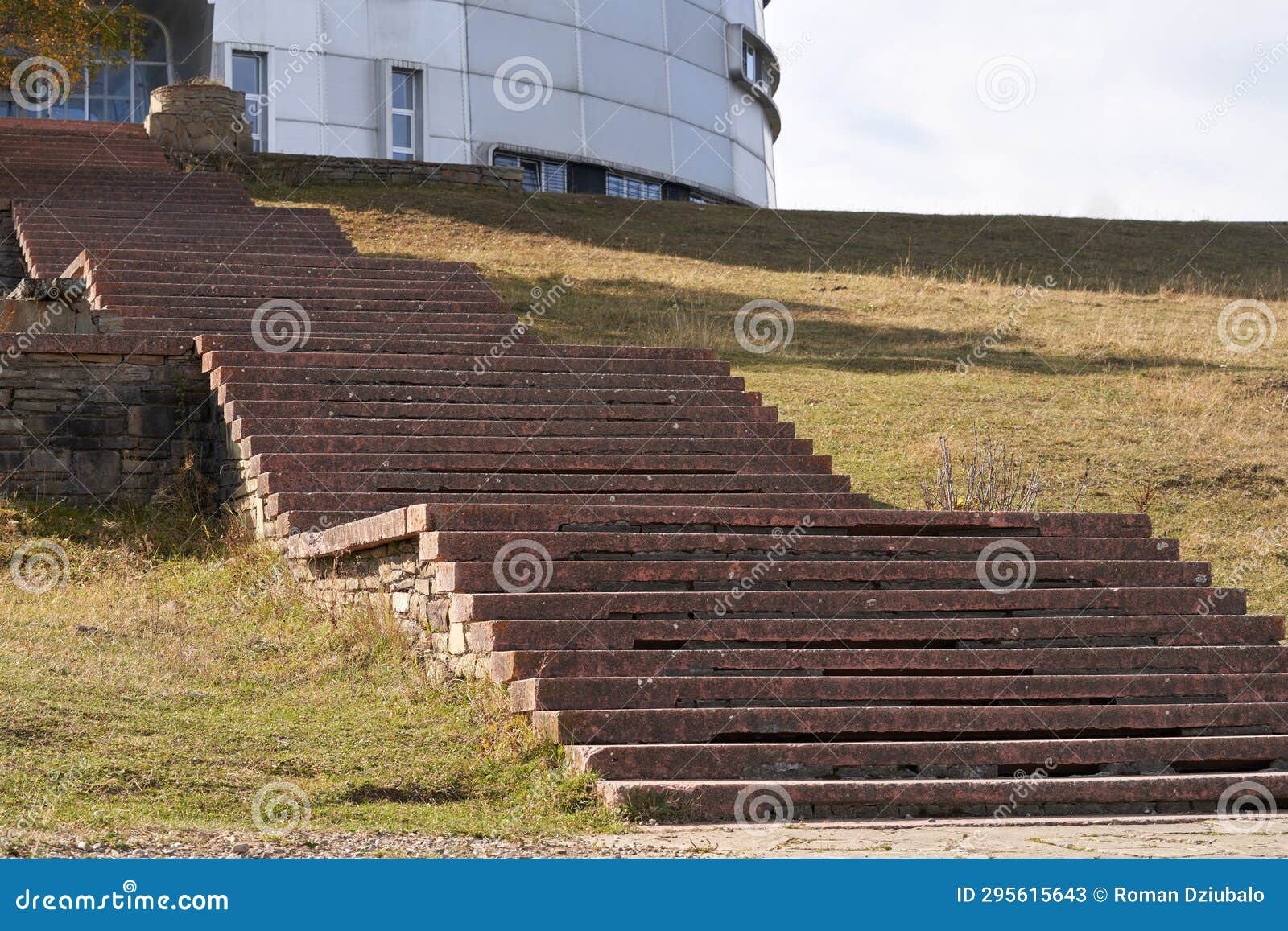 Panoramic View of the Long Stone Staircase Leading Up To the ...