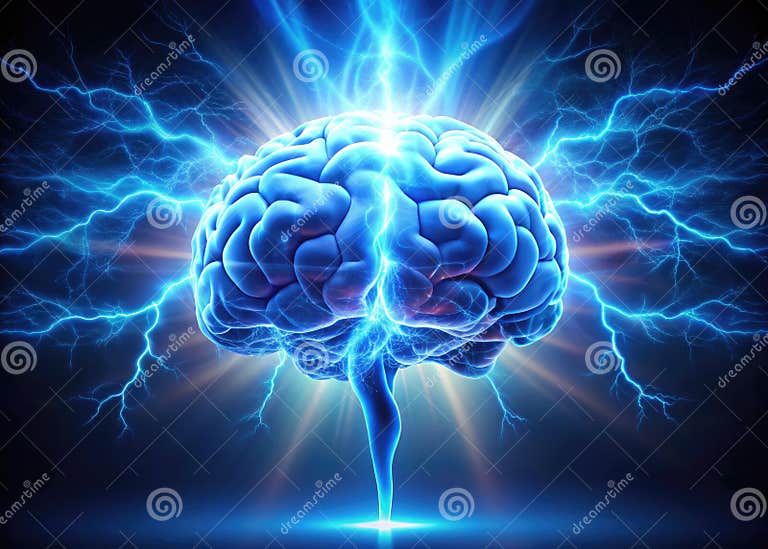 Panoramic View of Luminous Neural Energy a Detailed Visualization of the Neurological System ...