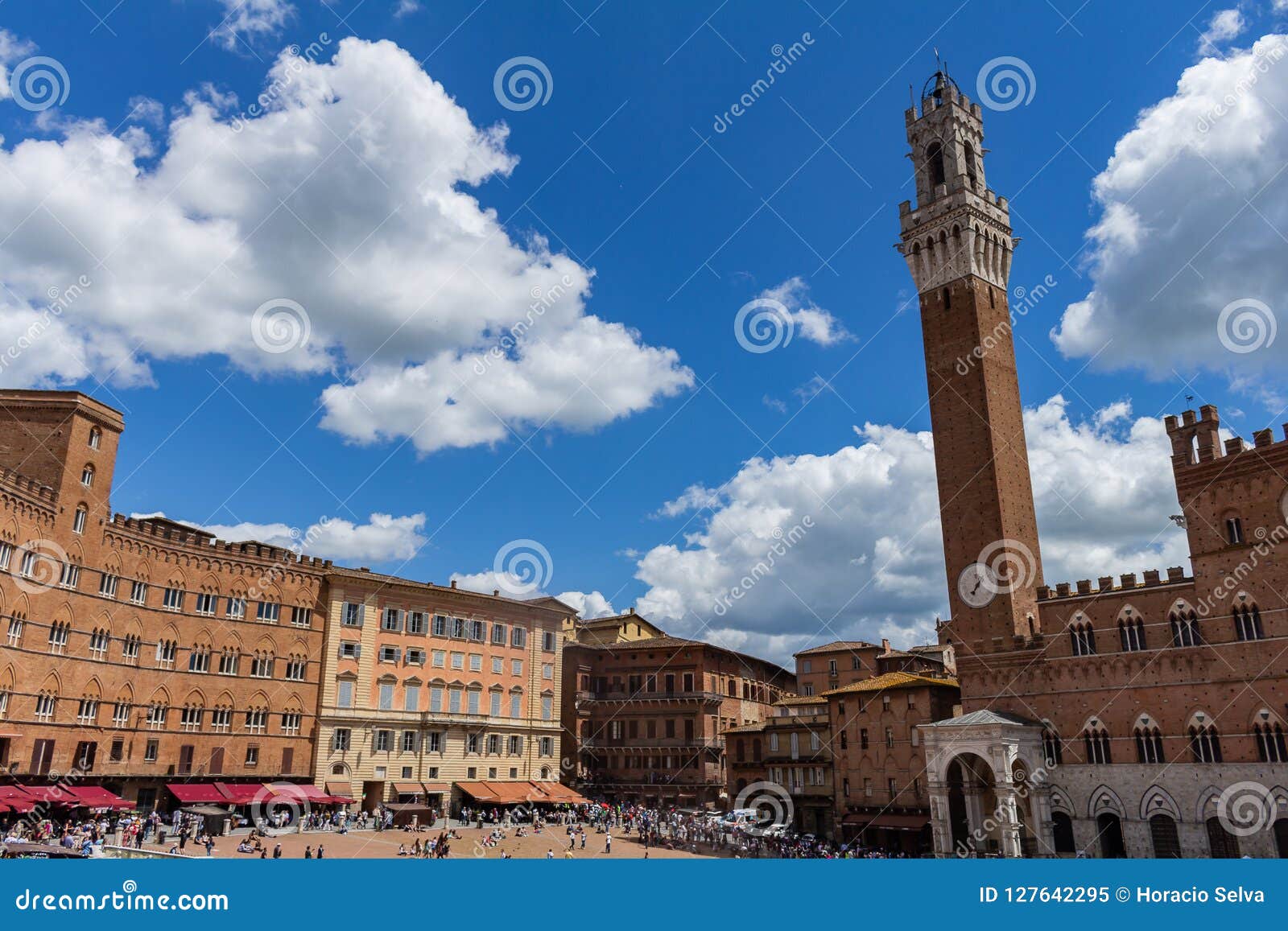 Panoramic View of the City of Siena Stock Image - Image of building ...