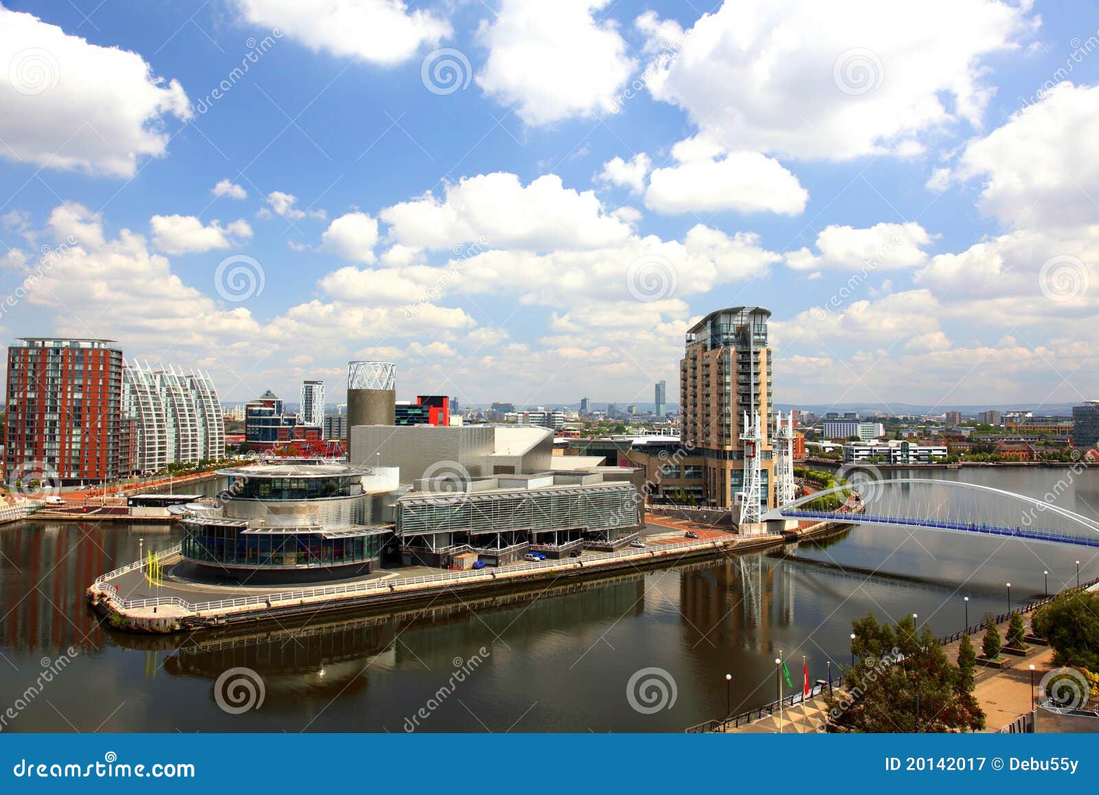 Panoramic View of Manchester, UK Editorial Photography - Image of ...