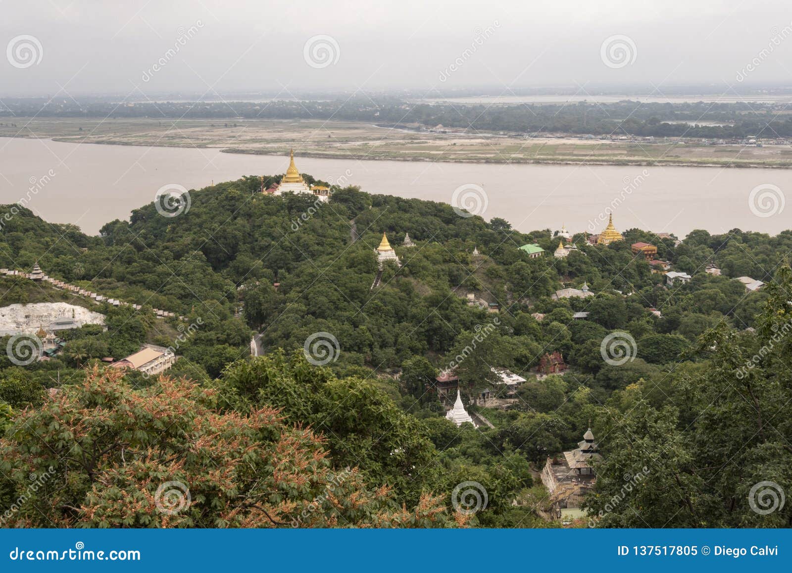 Panoramic View of Mandalay, Myanmar Stock Image - Image of tropical ...