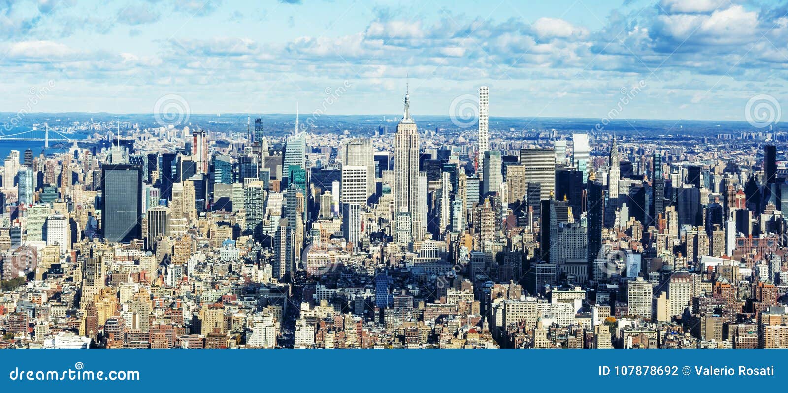 Panoramic View of Manhattan Editorial Photography - Image of downtown ...