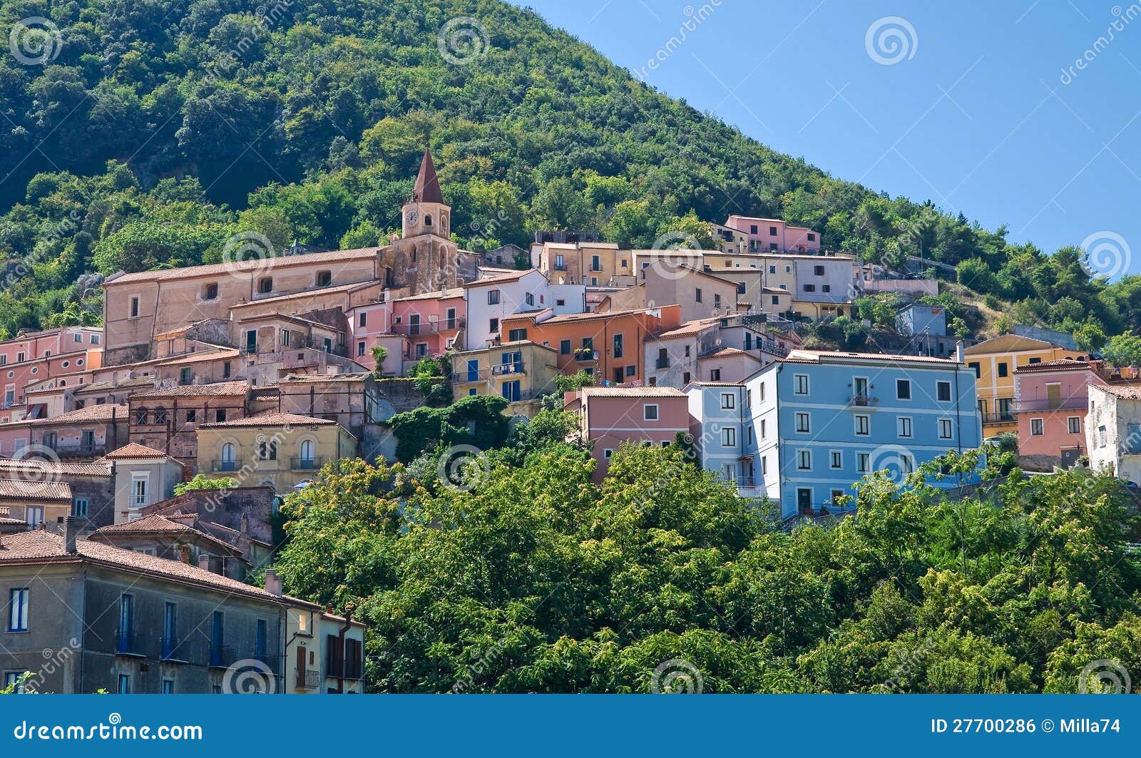 Panoramic View of Maratea. Basilicata. Italy Stock Photo - Image of ...
