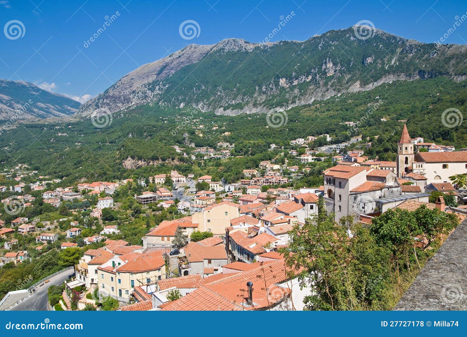 Panoramic View of Maratea. Basilicata. Italy Stock Photo - Image of ...