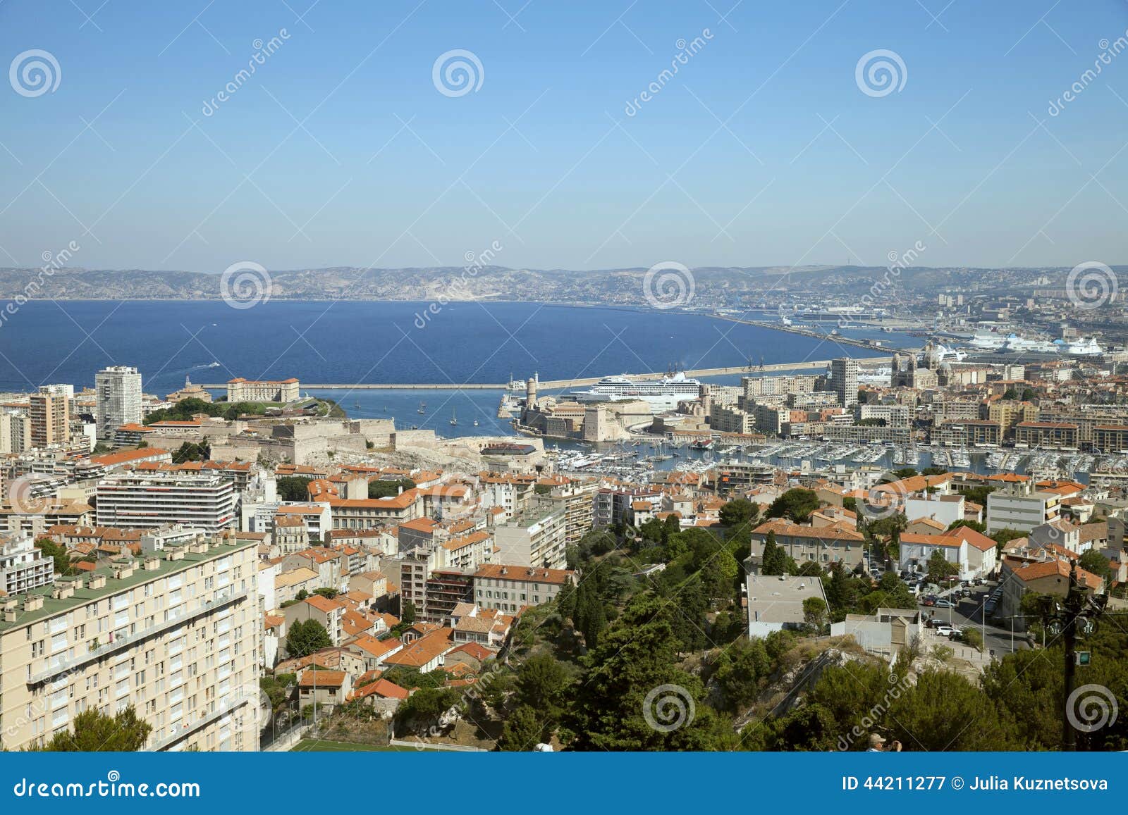 The Panoramic View of Marseille Stock Image - Image of france ...