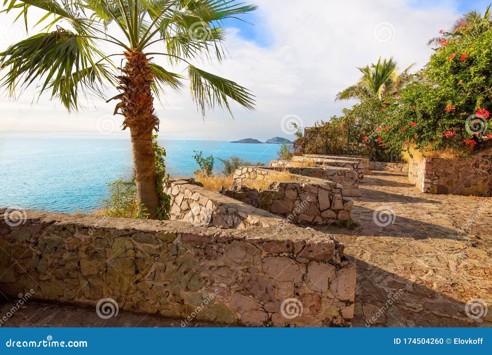 Panoramic View of the Mazatlan Scenic Shoreline and Landscapes Stock ...