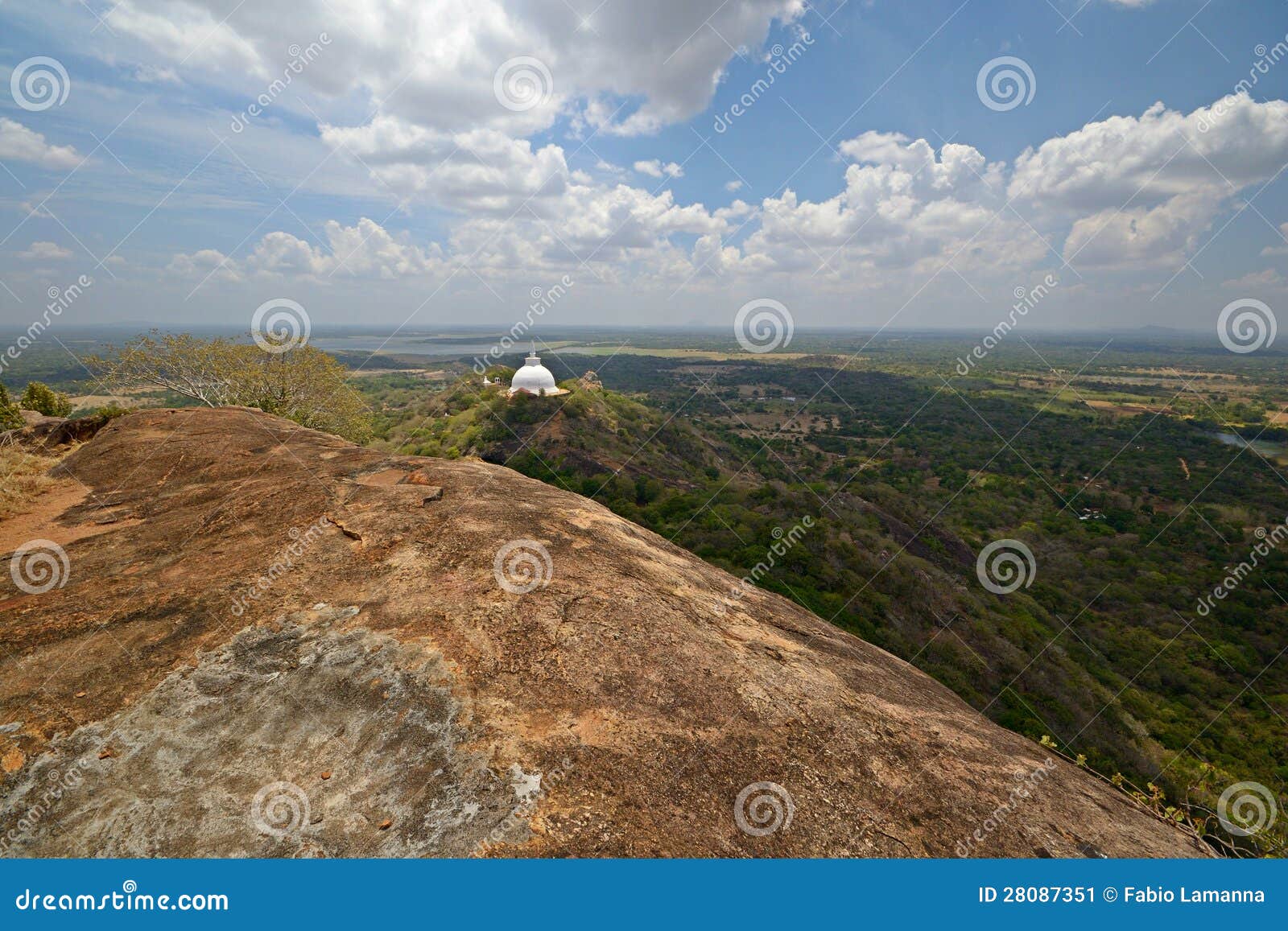 Panoramic View of Mihintale Stock Image - Image of culture, landmark ...