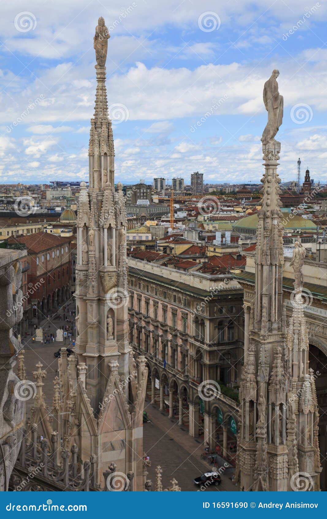 Panoramic View of Milan, Italy Stock Photo - Image of catholicism ...