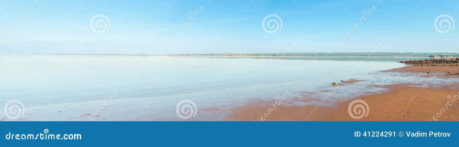 Panoramic View of Minas Basin Stock Image - Image of shore, panoramic ...