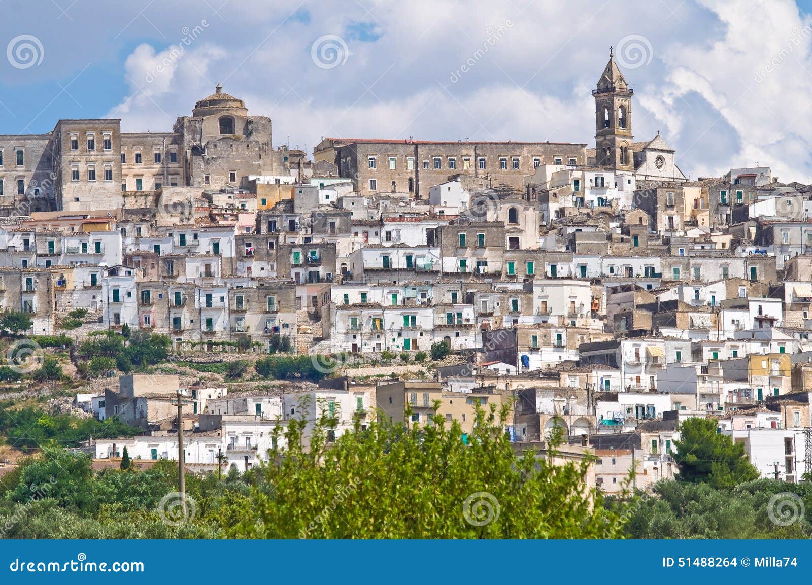 Panoramic View Of Minervino Murge. Puglia. Italy. Stock Photo - Image ...