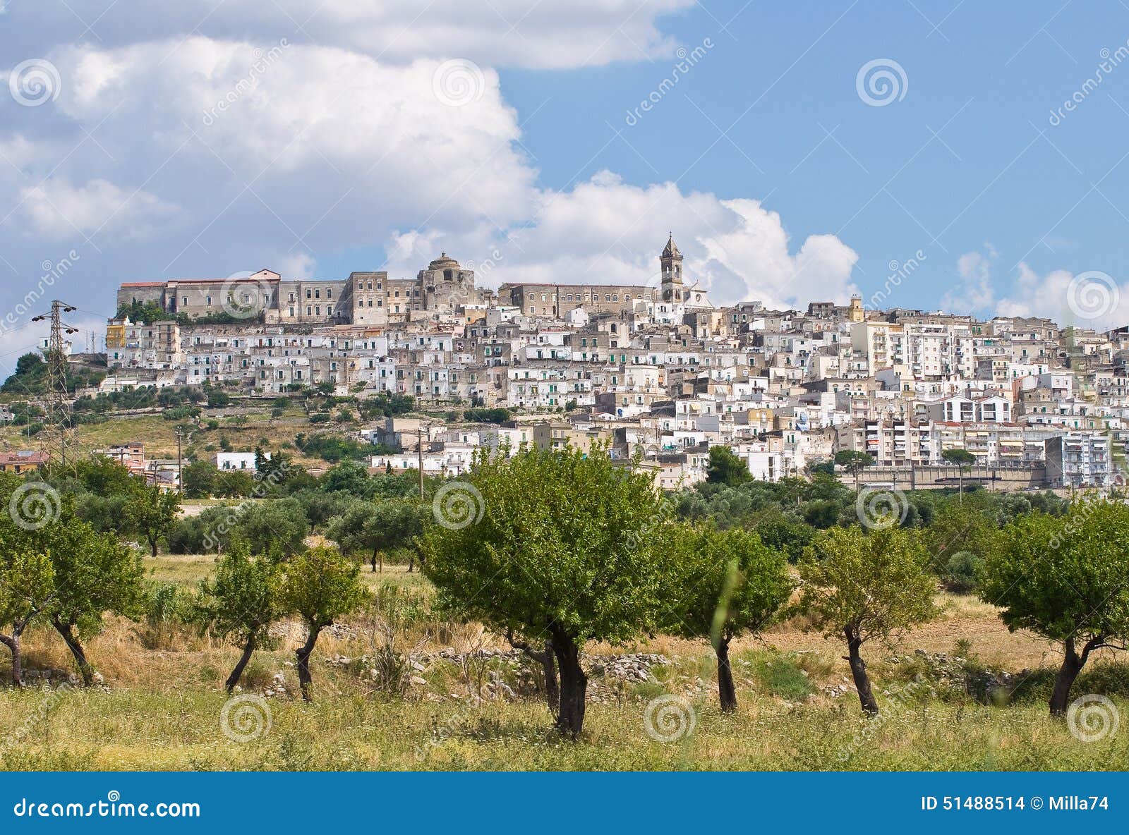 Panoramic View of Minervino Murge. Puglia. Italy. Stock Photo - Image ...