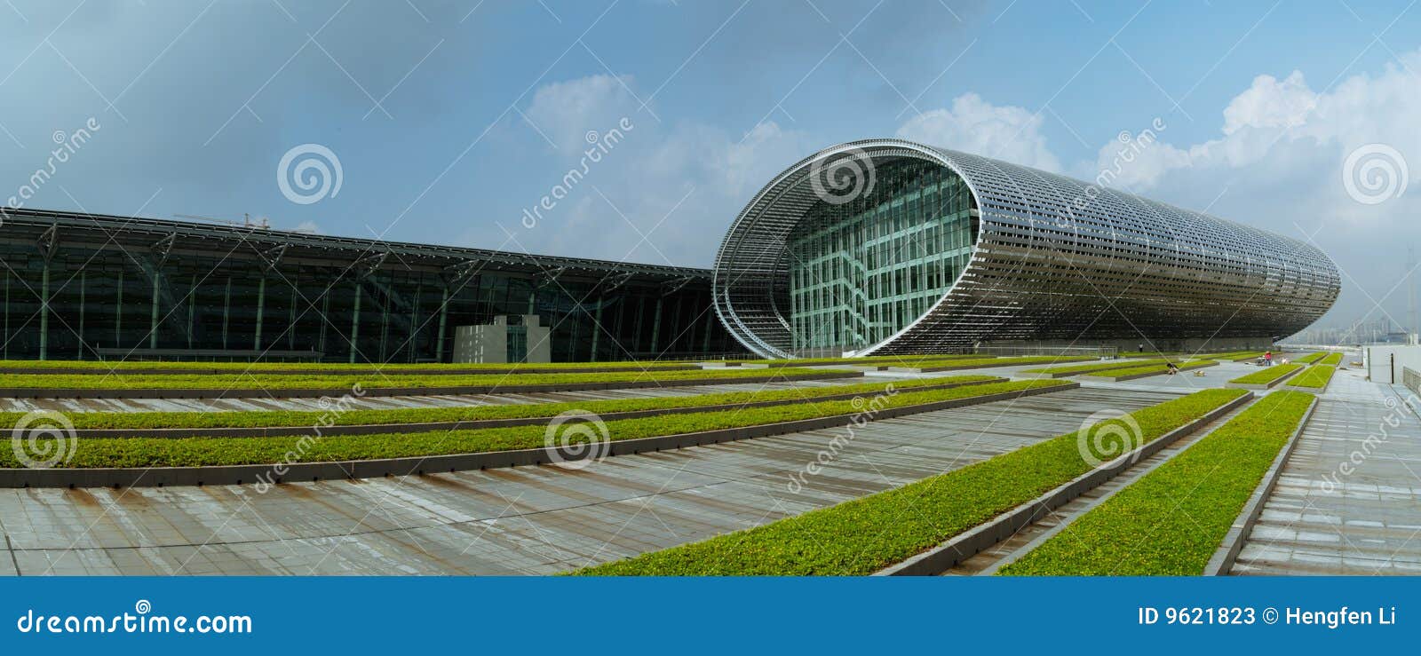 Panoramic View of Modern Architecture Editorial Stock Photo - Image of ...