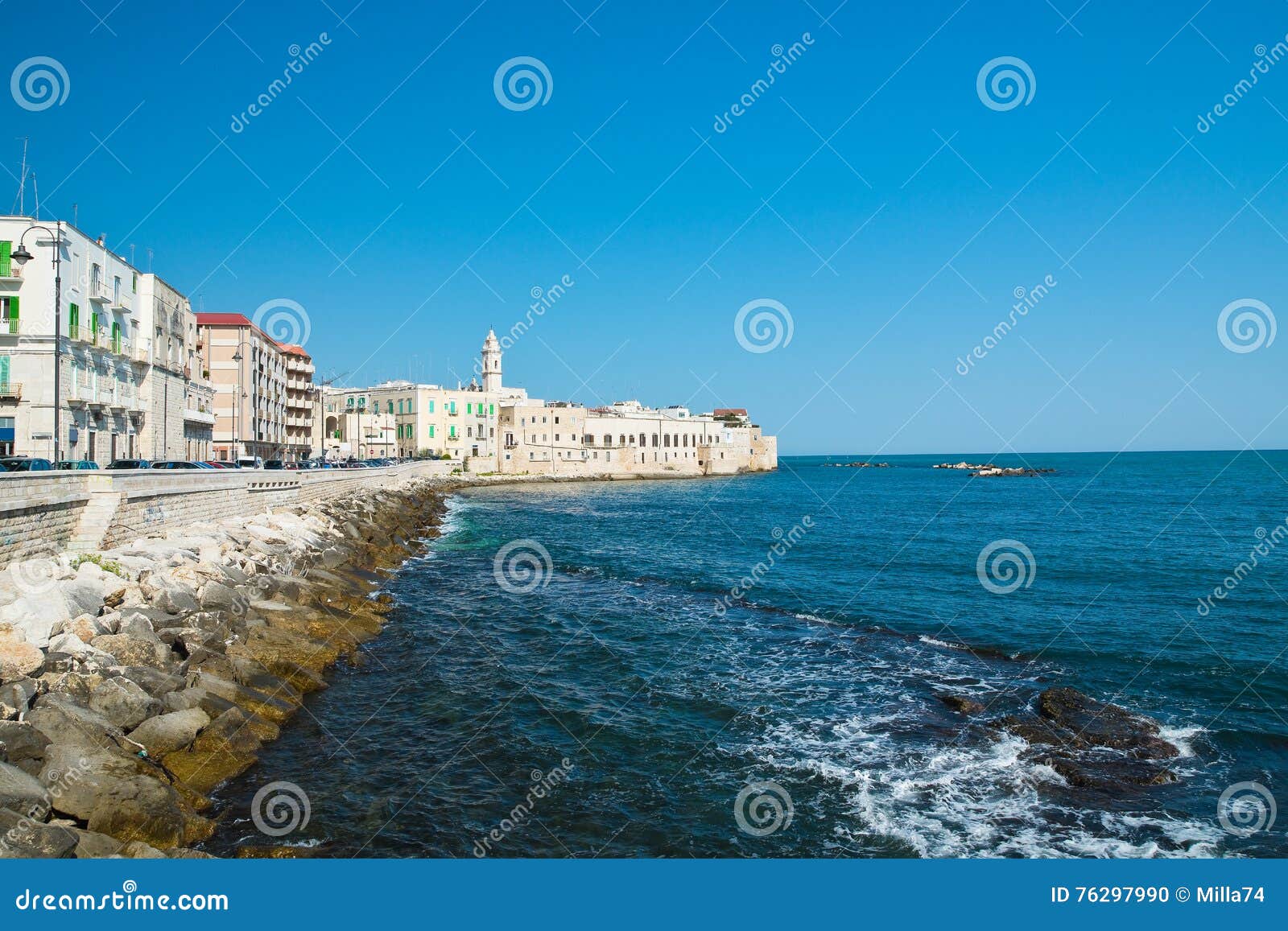 Panoramic View of Molfetta. Puglia. Italy. Stock Photo - Image of ...