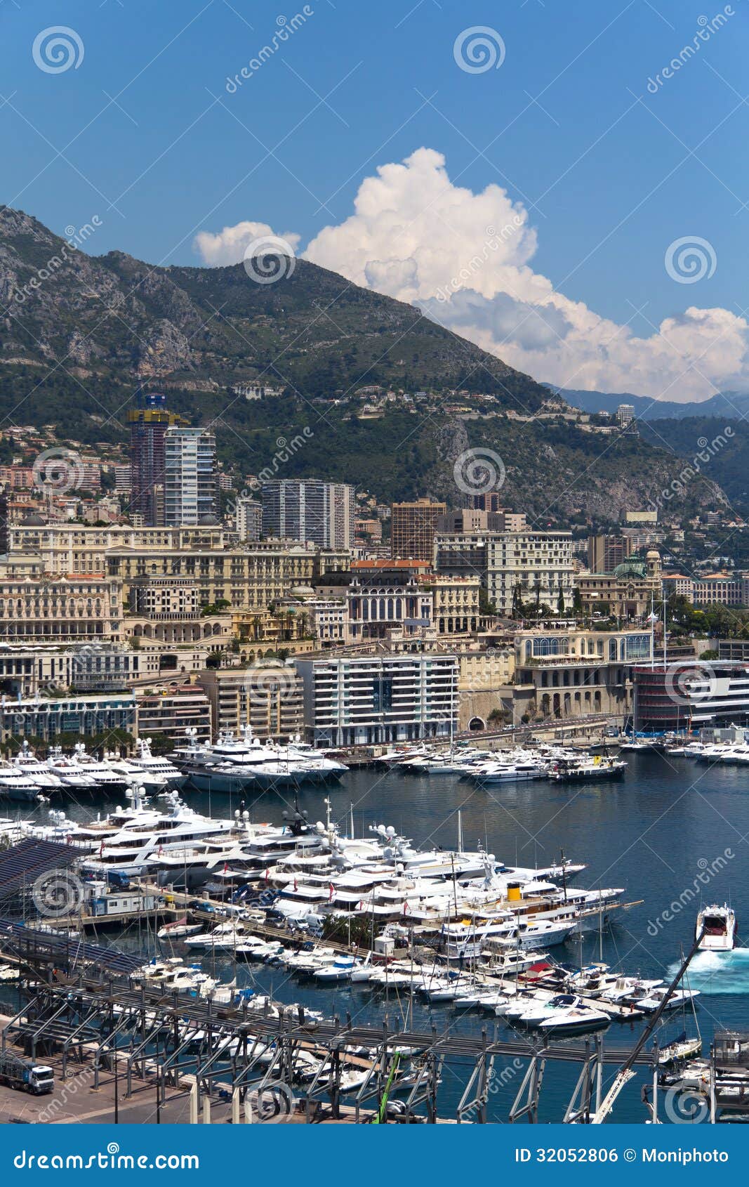 Panoramic view of Monaco stock photo. Image of outside - 32052806
