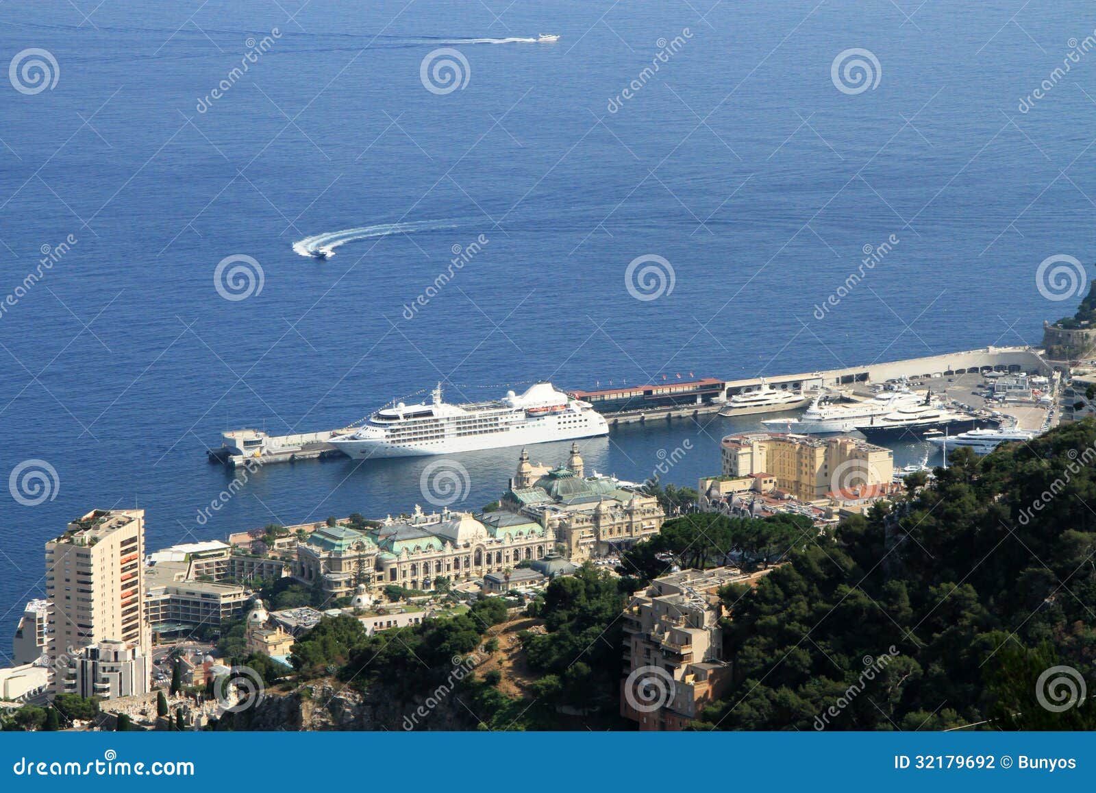 Panoramic View of Monaco stock photo. Image of grand - 32179692