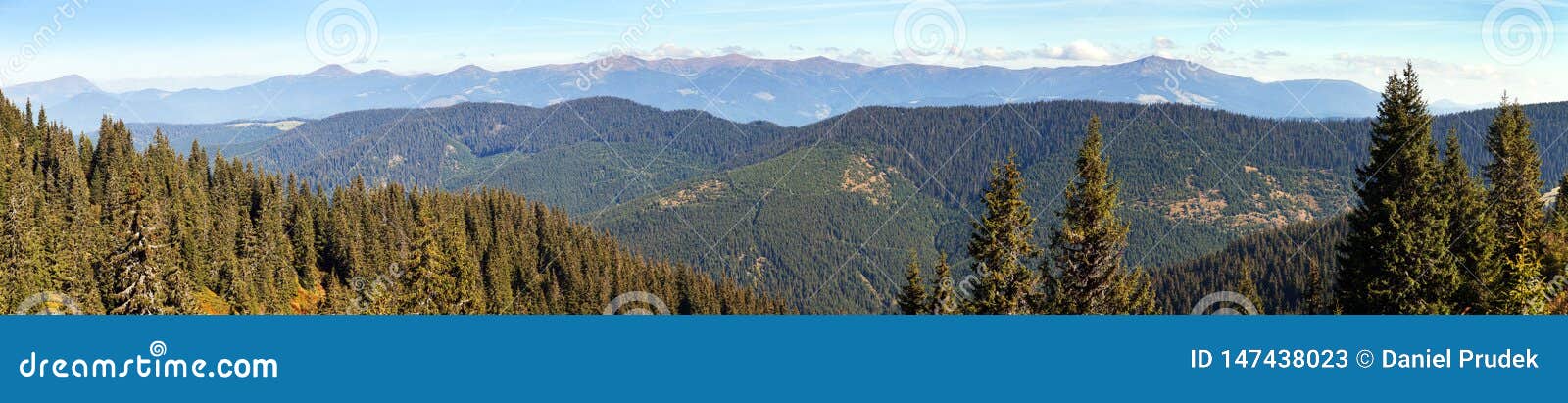 Panoramic View of Mount Hoverla or Goverla Stock Image - Image of ...