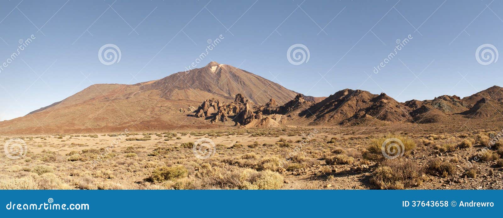 Panoramic View of Mount Teide Stock Photo - Image of teide, peak: 37643658