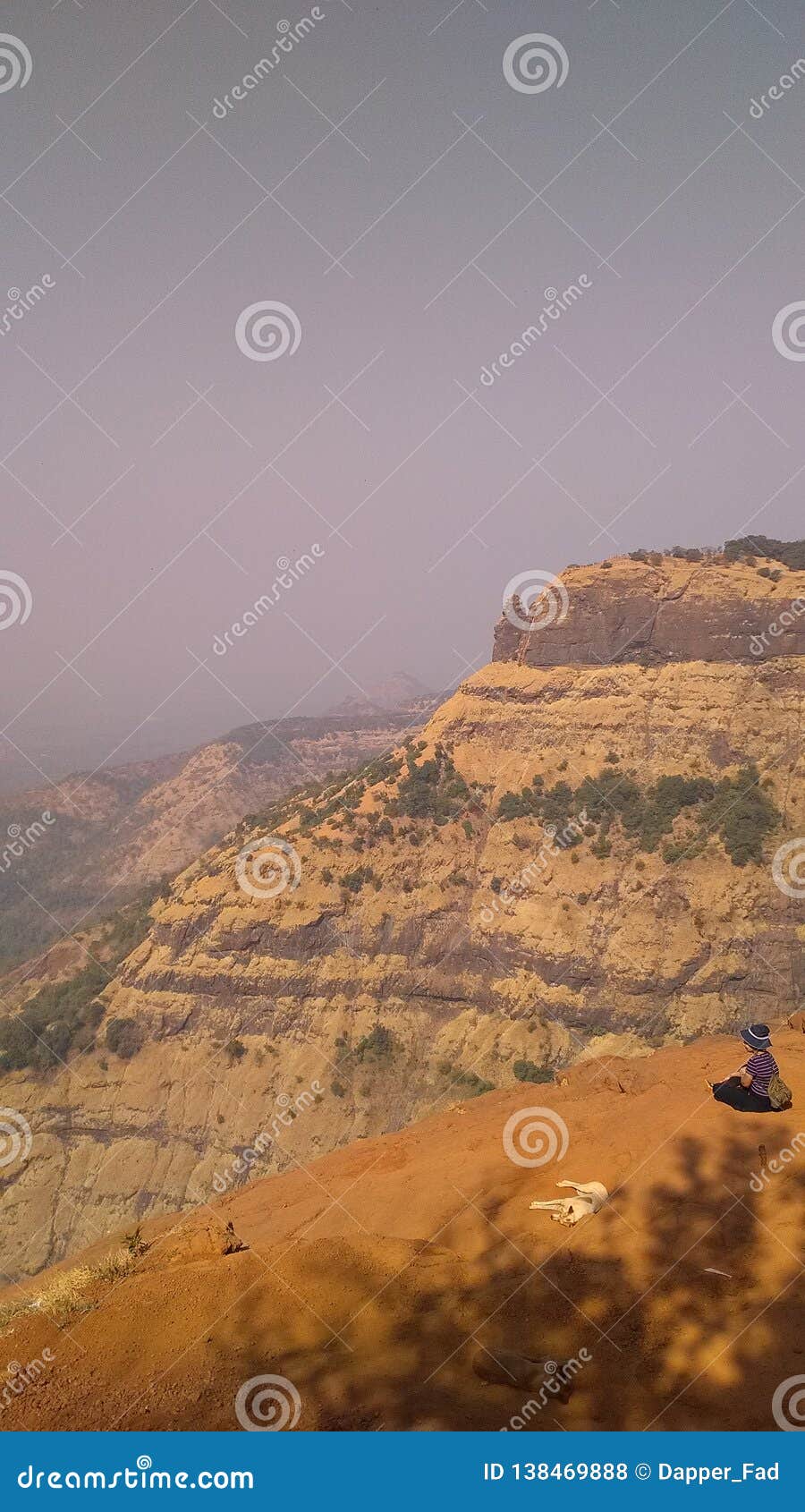 Landscape View of Mountain on the Cliff Top Stock Photo - Image of ...