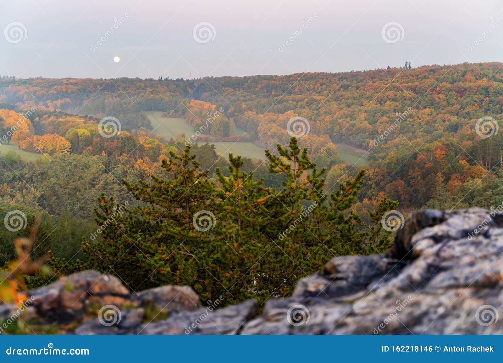 Panoramic View from the Mountain in Prague Stock Photo - Image of ...