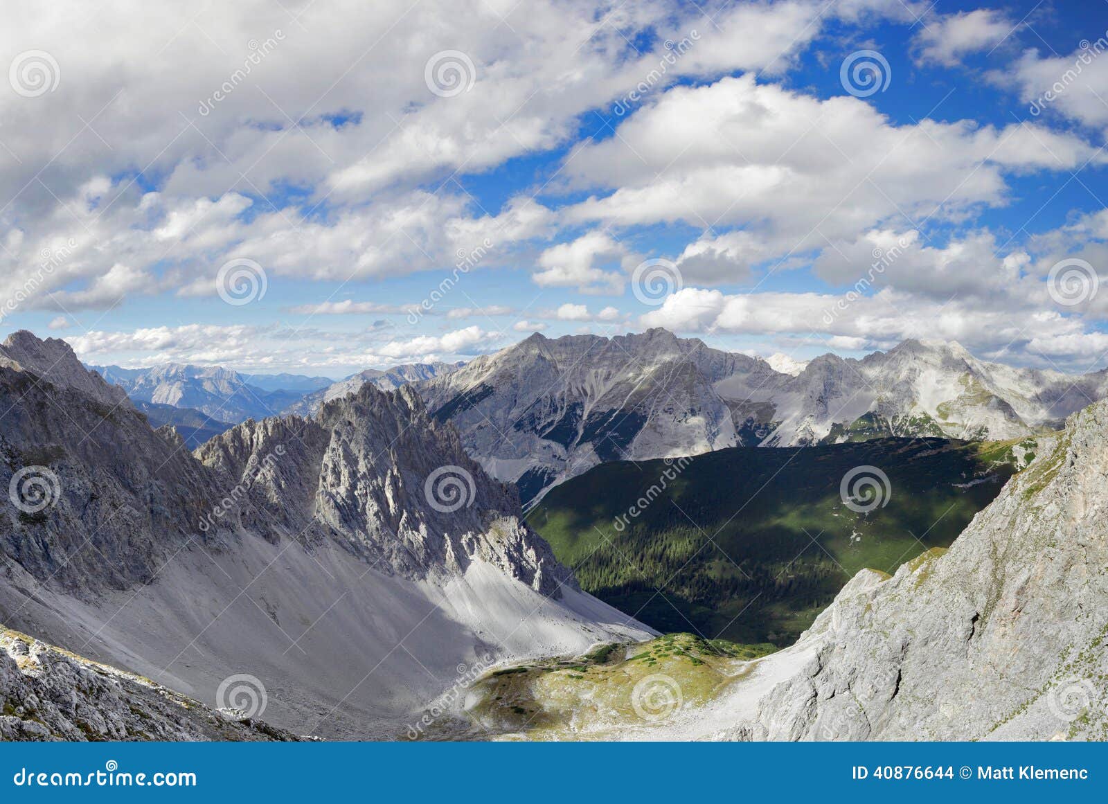 Panoramic View from a Mountain Top Stock Photo - Image of europe ...