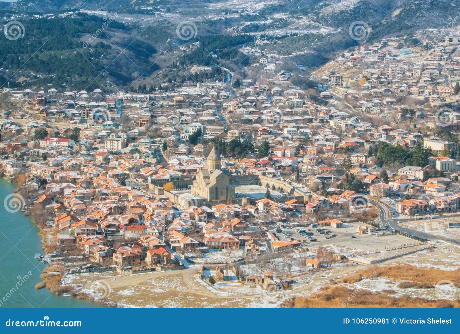 Panoramic View of Mtskheta, an Old Town at the Confluence of Two Stock ...