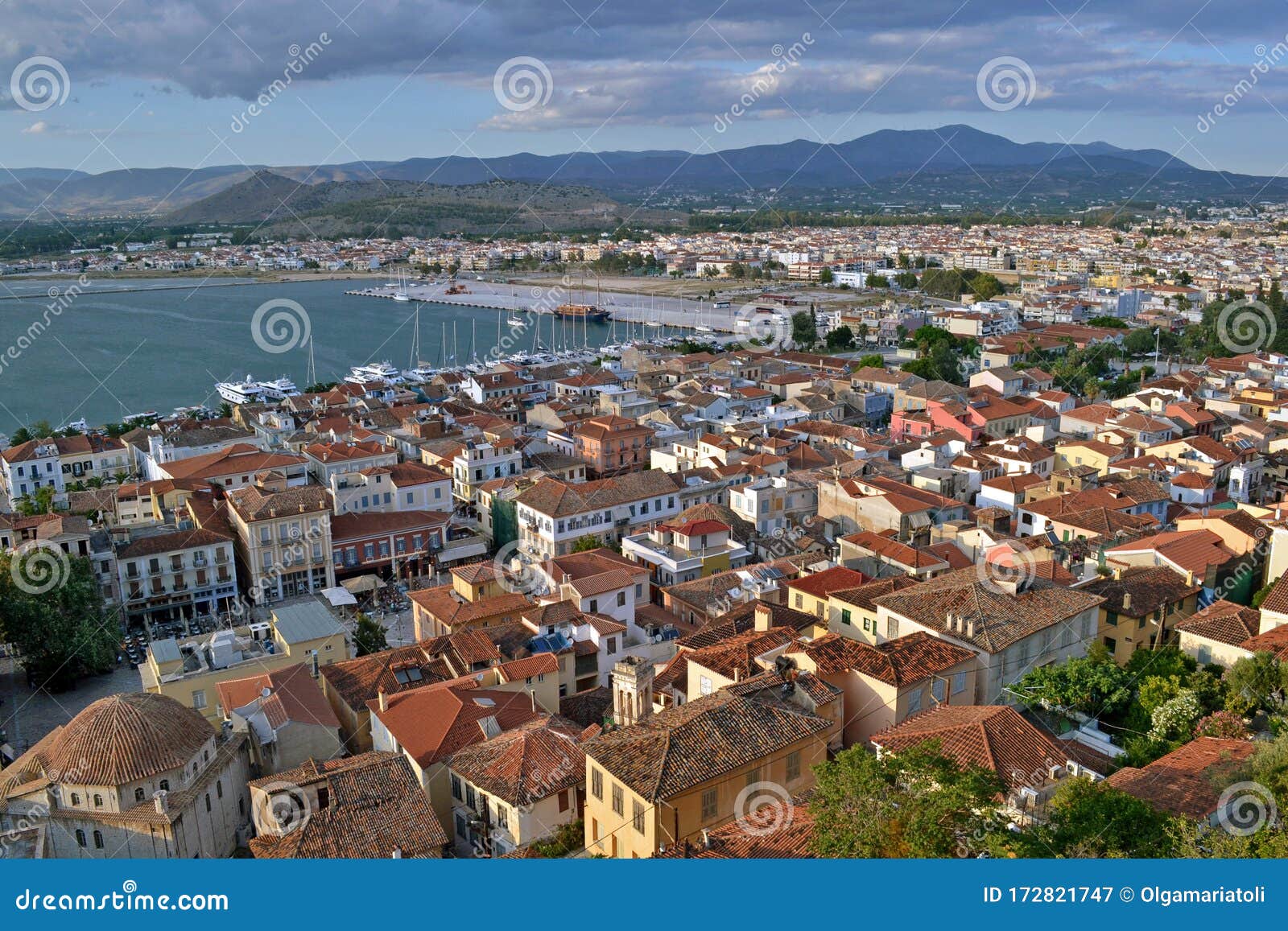 Panoramic View of Nafplio from Acronauplia Editorial Photography ...